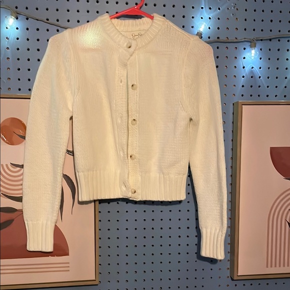 Jessica Simpson | Sweaters | Jessica Simpson White Cardigan Sweater ...